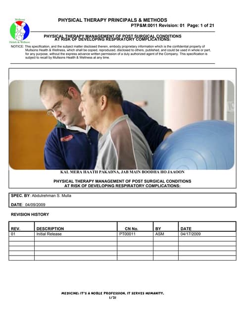 Physiotherapy | PDF | Death, Injury, or Military Conflict | Sensitive Topics