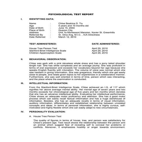 Ptr child's protocol | DOCX