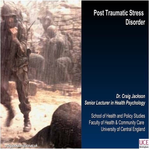 Ptsd | PPT | Mental Health | Diseases and Conditions