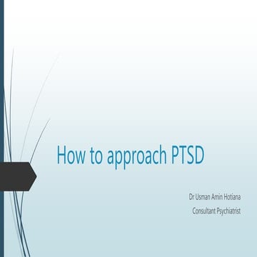 Post Traumatic Stress Disorder PTSD | PPT