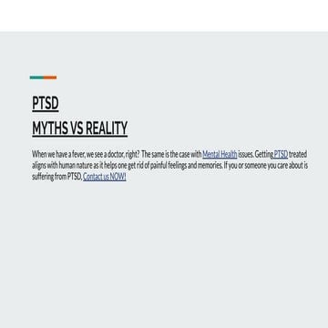 PTSD MYTH VS REALITY | PPT