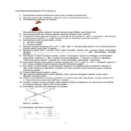Pts ipa fisika sms 1 kls 9 sept 2018 latihan | DOCX