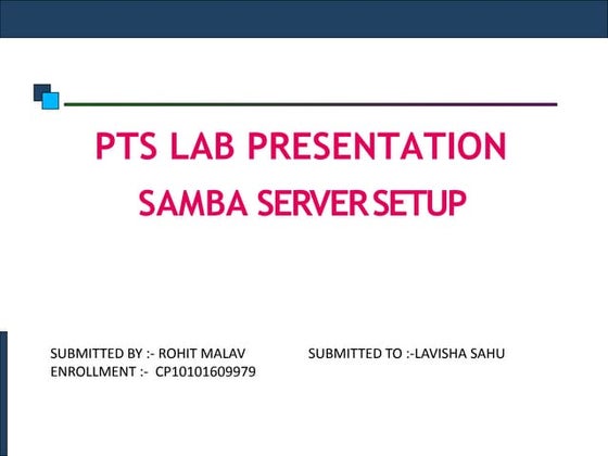 Topic # 26 Samba Server.pptx