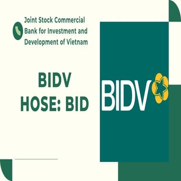 Phân tích đầu tư chứng khoán Ngân hàng BIDV | PDF