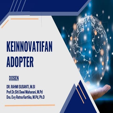 PTT DIFUSI INOVASI KE-INNOVATION ADOPTER | PPT