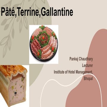 Pâté,Terrine,Gallantine.pptx