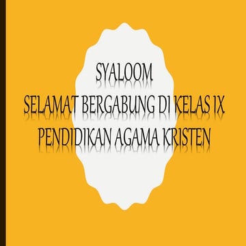 Gereja Sebagai Umat Allah yang Baru | PPTX