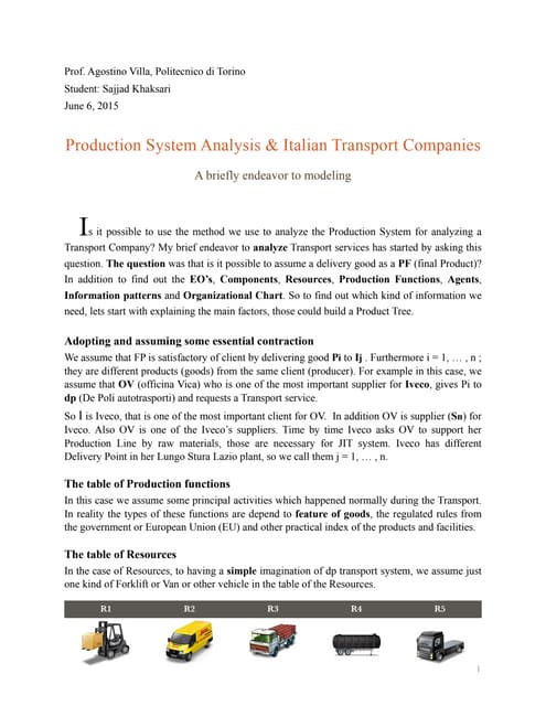 Problem Tree and Truck Transportation | PDF