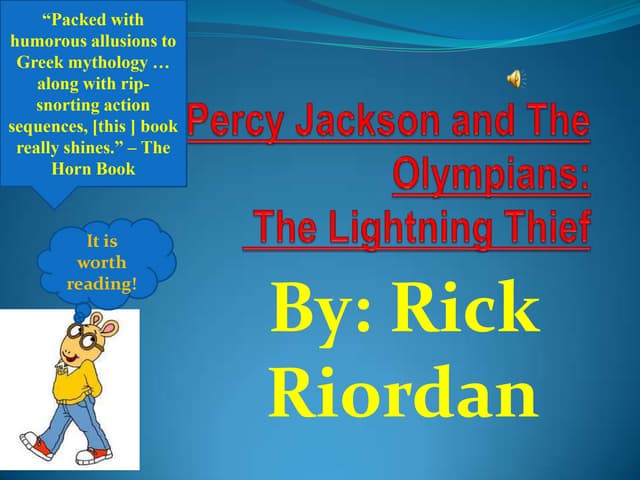 Percy jackson and the olympians the lightning thief | PPTX