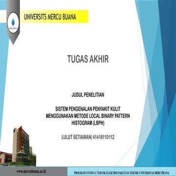 PTT TA Sistem pengenalan penyakit kulit menggunakan metode local binary ...
