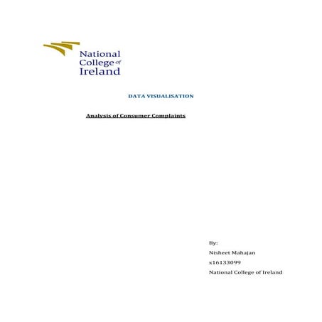 CFPB Consumer Complaints Report - Tableau | PDF