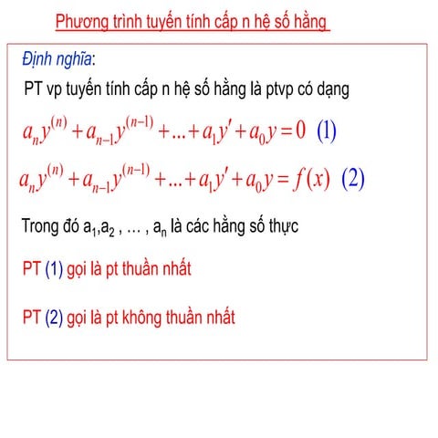 PTVP cấp 2 Hệ ptvp giải tích đh bách khoa | PDF