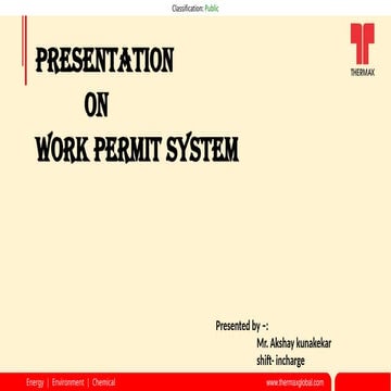 Permit to work system | PPTX