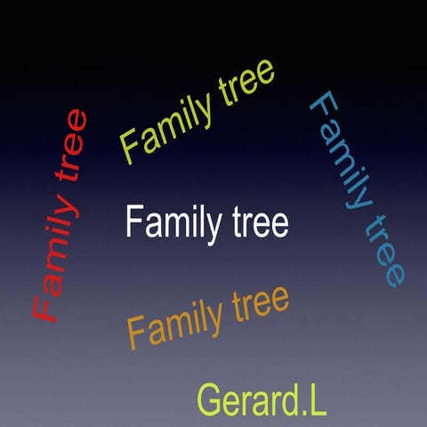 Family tree | PPT