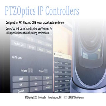 PTZOptics PTZ Camera Applications | PPTX | Operating Systems | Computer ...