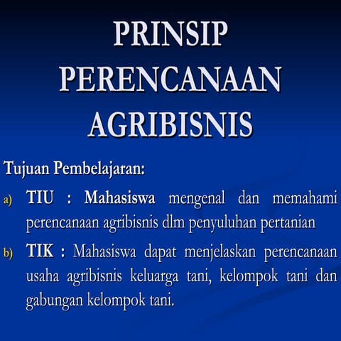 perencanaan usaha agribisnis pertanian .ppt
