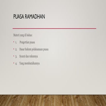 PPT Puasa Ramadhan | PPTX