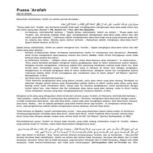 Puasa+arafah | PDF