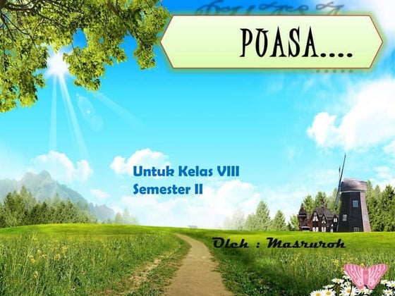 PPT Tentang puasa di bulan Ramadhan dan ketentuannya | PPT