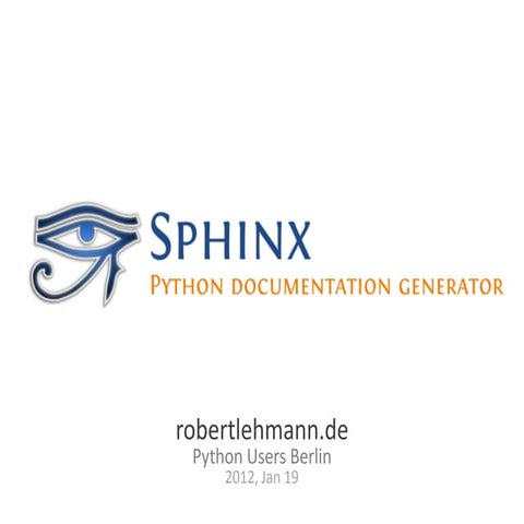Sphinx Introduction | PDF