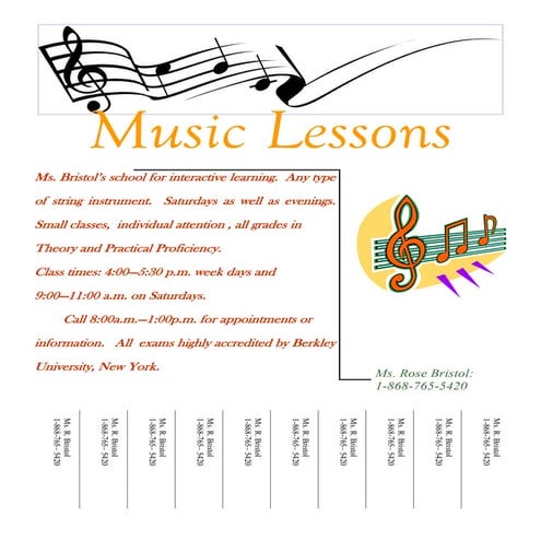 Flyer for Lesson | PDF