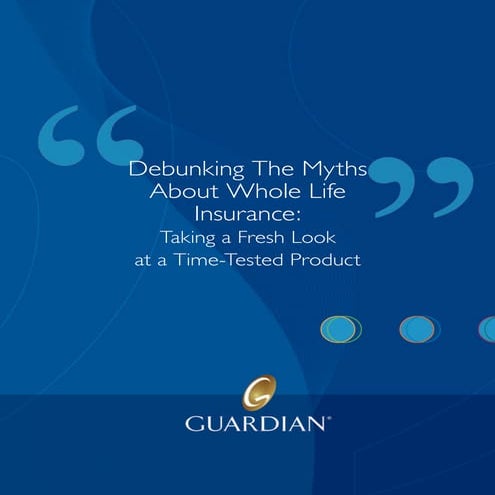 Debunking Whole Life Insurance Myths | PDF
