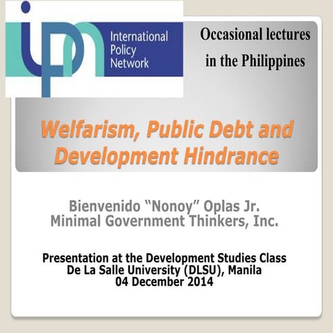 Welfarism, Public Debt and Development Hindrance | PDF