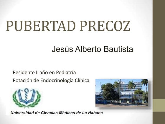 Pubertad precoz y tardia | PPT