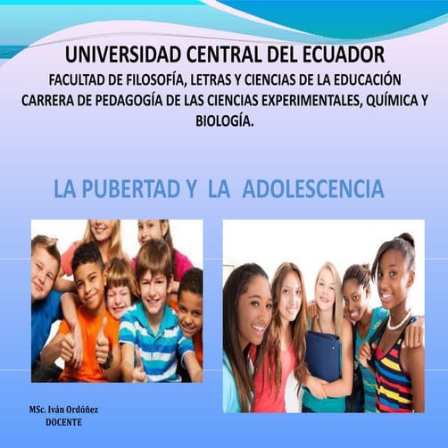 Pubertad y adolescencia 18 | PPTX
