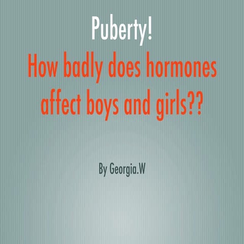 Puberty | PPT