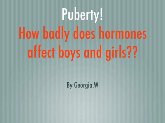 Puberty | PPT