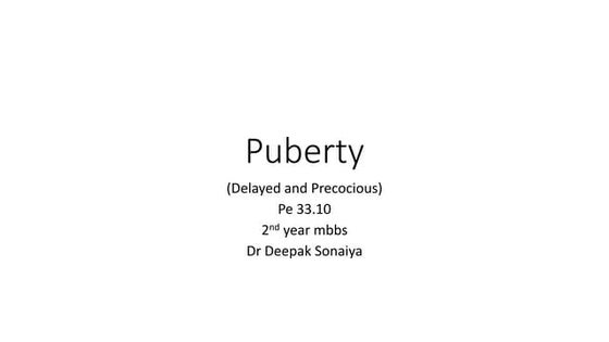 Puberty | PPT