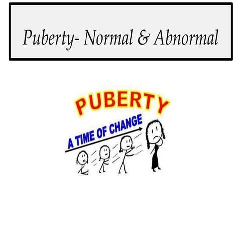 PUBERTY process Normal and Abnormal.pptx