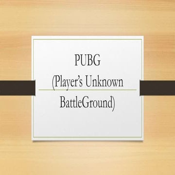 Pubg (ctu211) | PPT