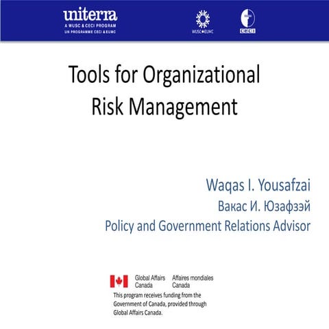 Enterprise Risk Management - An Introduction (English) | PPTX