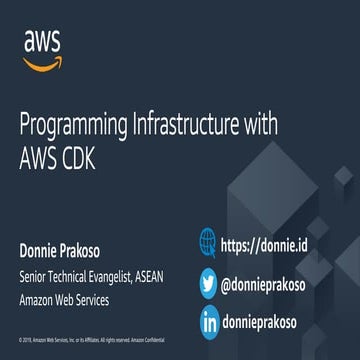 Programming Infrastructure With Aws Cdk Ppt