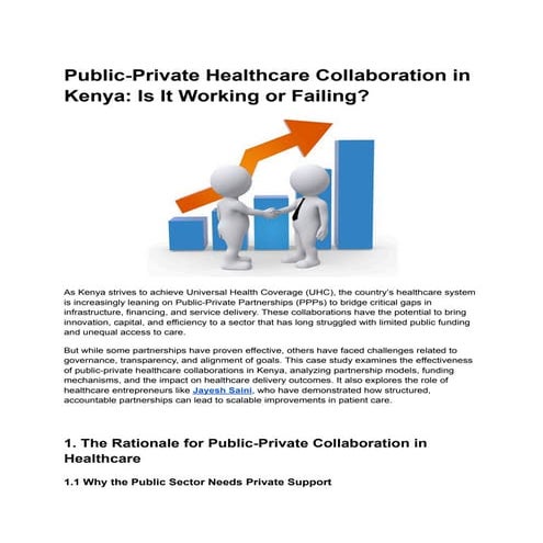 Public-Private Healthcare Collaboration in Kenya_ Is It Working or ...