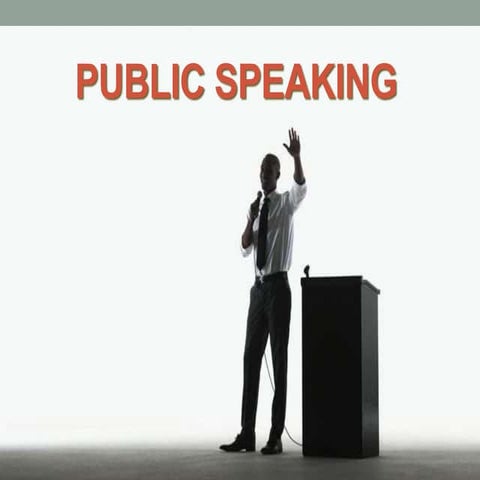 Materi public speaking | PPT