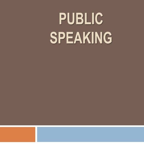 Public Speaking in Leadership (Modul Pembelajaran) | PPT