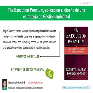 The Execution Premium, aplicación al diseño de una estrategia de Gestión ambiental | PDF