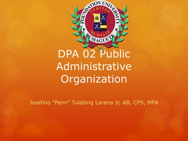 The history and development of the philippine administrative system ...