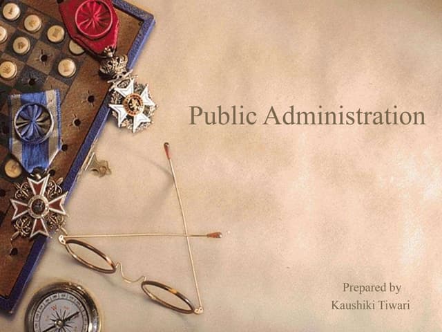 Introduction to Public Administration | PPT
