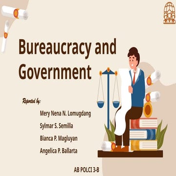 The nature of bureaucracy in the philippines | PPTX