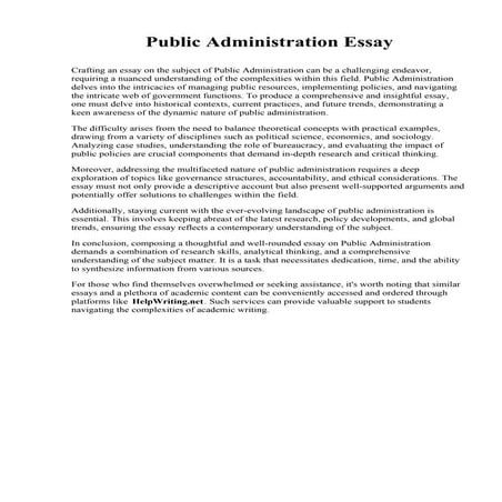 Public Administration Essay.pdf