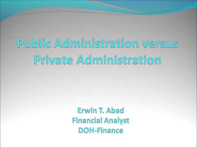 Definition & Concepts of Public Administration | PPT