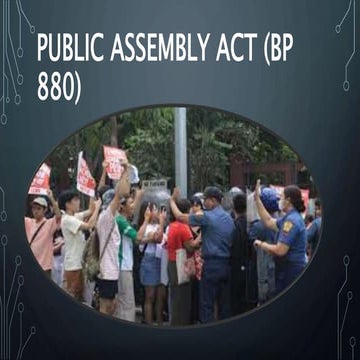 Public assembly ACT Power point presentation | PPT