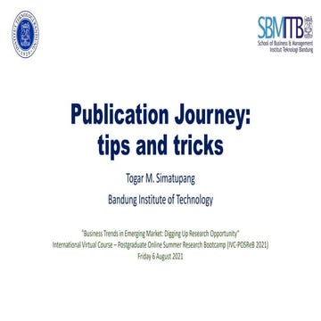 Publication Journey tips-and-tricks | PDF