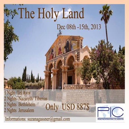 PIC Holy Land Tour/ DEC 2013 | PDF