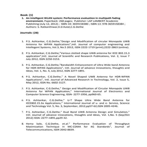 Publication list | PDF