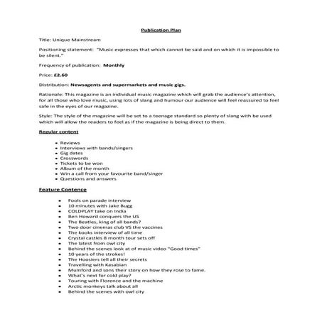 Publication plan | PDF